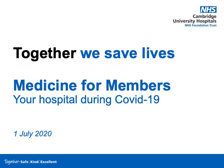 Medicine for Members lecture: Your hospital during Covid-19 | CUH